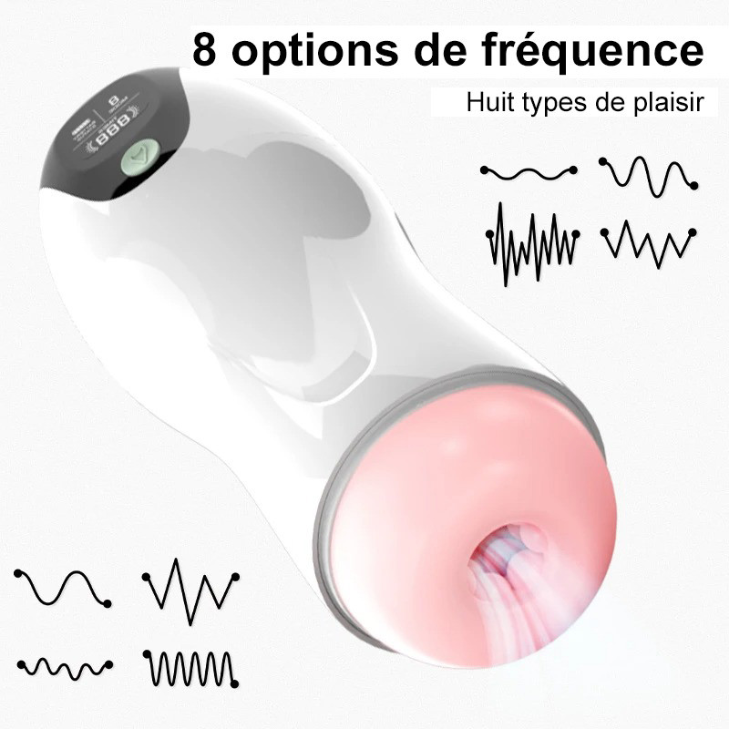 CHRONO TRAINER Masturbateur semi-automatique va-et-vient - 8 programmes ...
